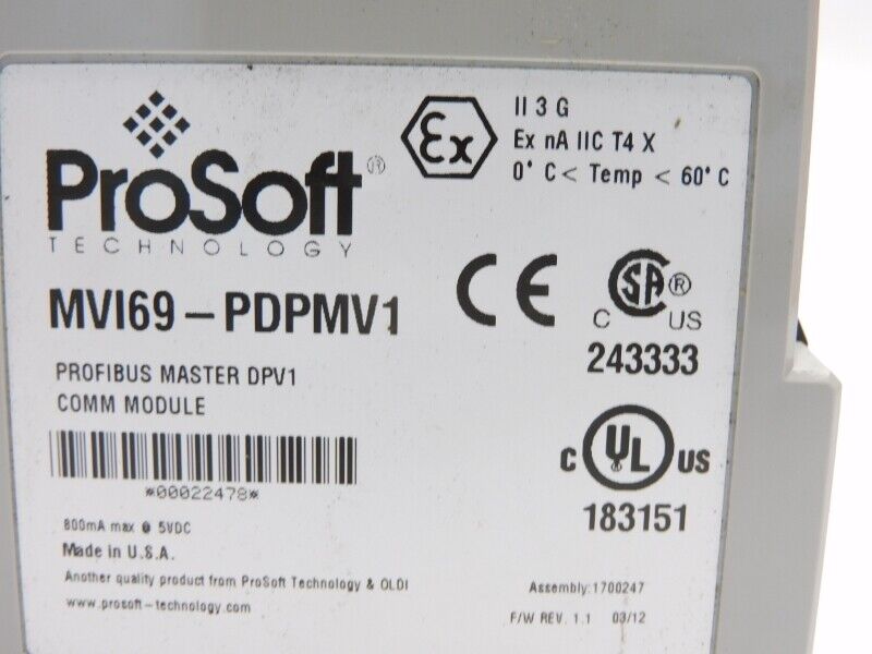 PROSOFT+MVI69-PDPMV1 - Runheng