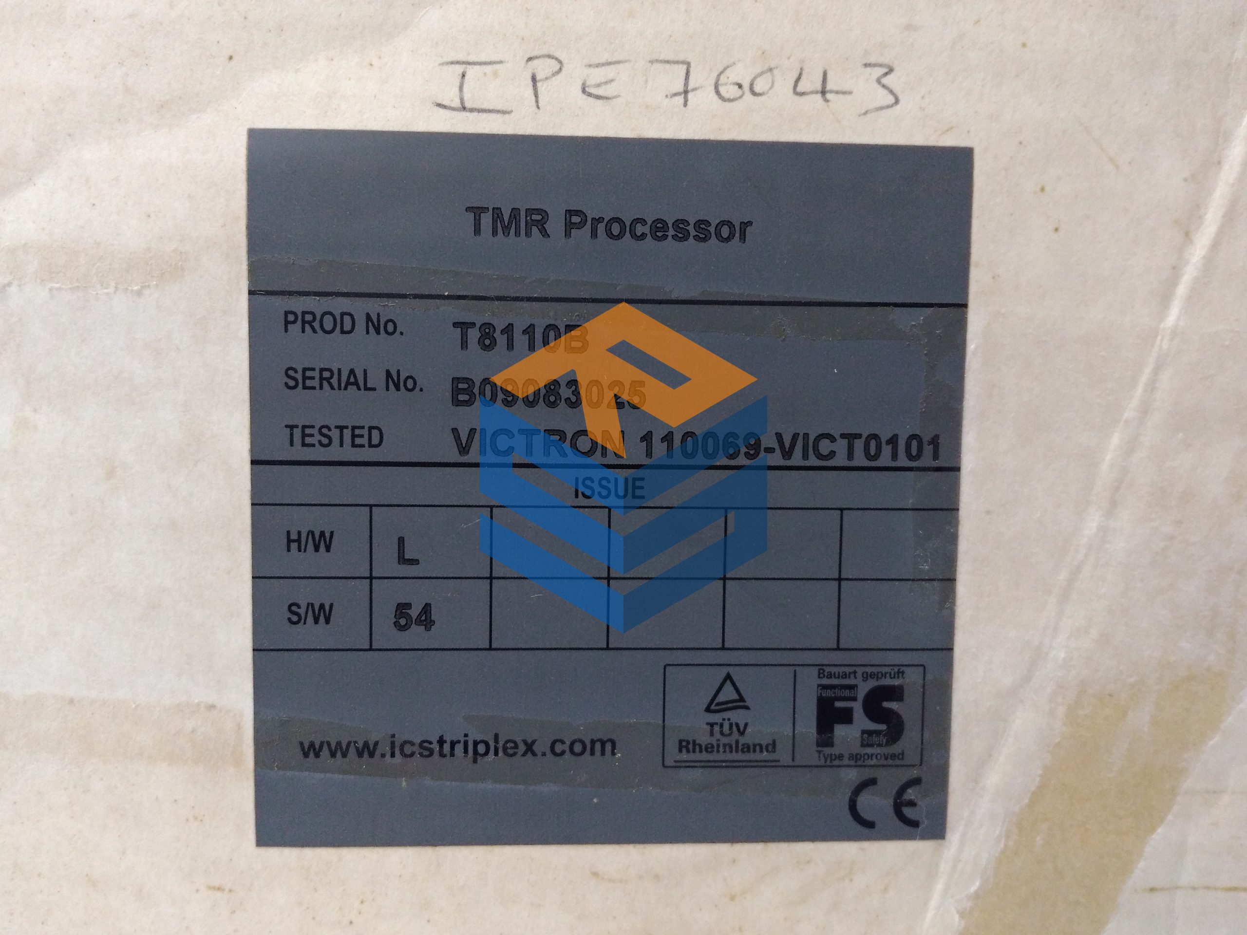 T8110B Trusted TMR Processor | ICS Triplex - Runheng